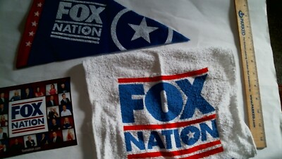 Rare Limited Fox Nation Pennant Towel Postcard Fox News Wear for Trump ...