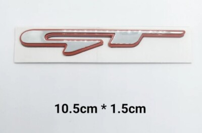 GT Red & Silver Badge Emblem Sticker for Kia Stinger Sportage EV6 ...