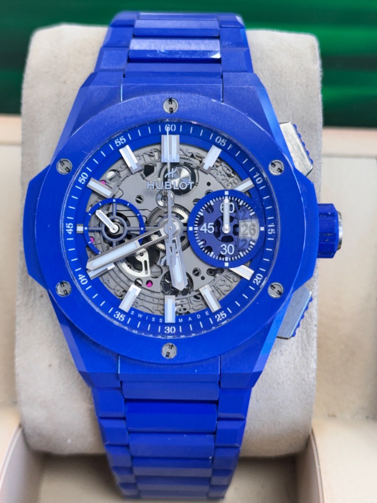 Hublot Big Bang Integrated Ceramic Indigo Blue 451.EX.5129.EX Limited Edition BP | eBay