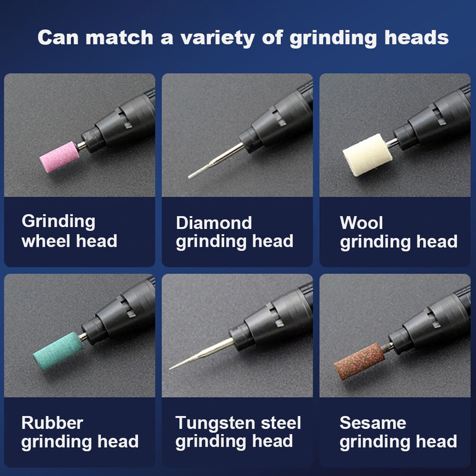 1/8'' Air Micro Die Grinder Pencil Pro 75000 RPM For Wood Jewelry ...