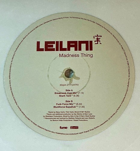 Leilani Madness Thing (12", Promo, White Vinyl) | eBay