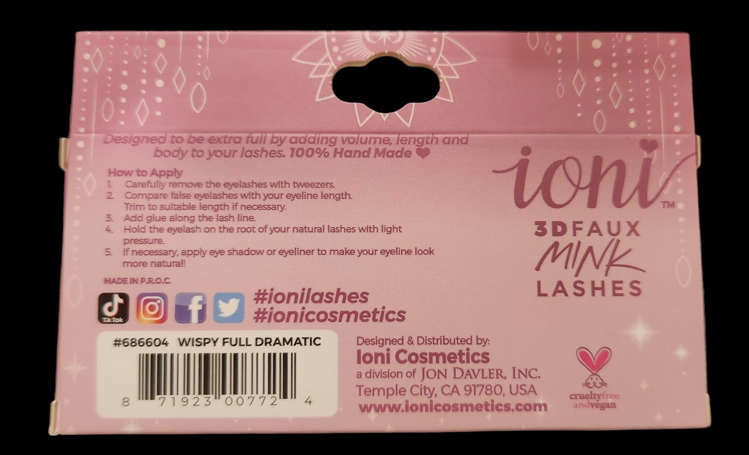 Ioni eyelashes 3D faux mink lashes (Wispy Full Dramatic) | eBay