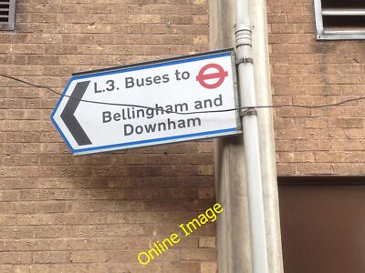 Photo 12x8 L3 bus stop Catford/TQ3873 This bus stop for long gone route ...
