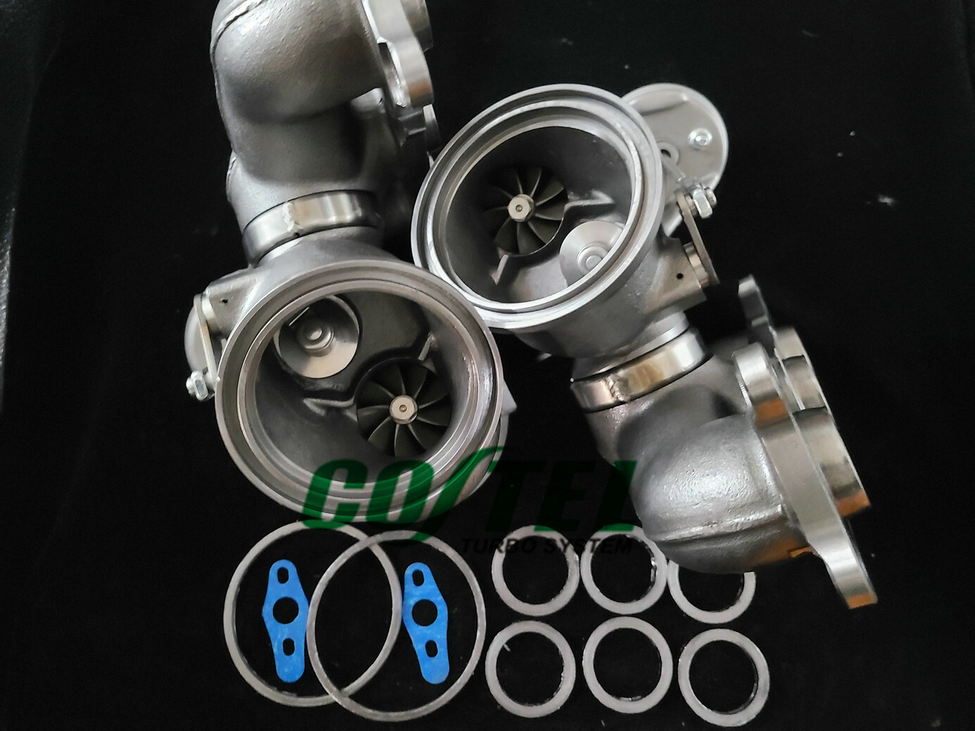 NEW Design GTX 9 Blades High Flow Billet TD04 17T N54 BMW 335i Twin ...