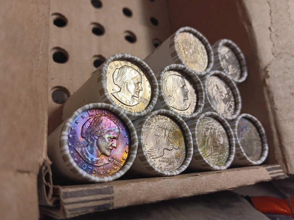 No Box, 50 Unsearched Jefferson Nickel Rolls! $100. Circulated Coins ...