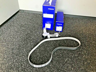 GENUINE VOLVO AUXILIARY BELT / TENSIONER KIT 31480361 D4 V60 XC90 S60 ...