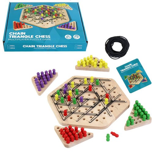 Chain Triangle Chess Game Strategy Board Games for Kids Adults Family ...