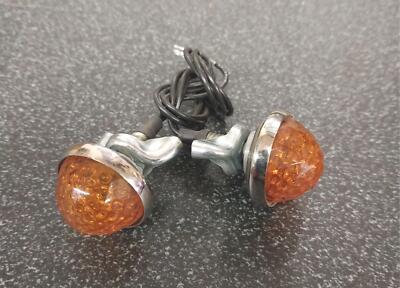 Auto Gem NOS License Plate Bolts Glass Light Up Amber | eBay