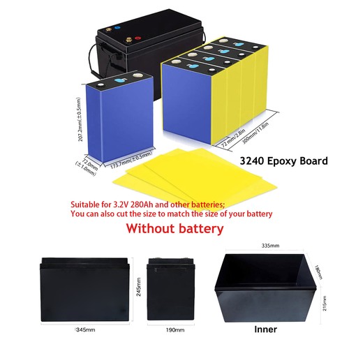 Battery Storage Box &3240 Epoxy Board for 3.2V 180ah 200ah 280Ah ...