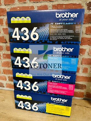 Brother TN436 Toner Cartridge Set CMYK 4 Colour | eBay