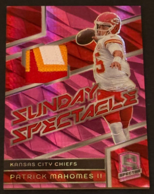 2024 PANINI SPECTRA #SS-PMS PATRICK MAHOMES II * 3 COLOR NAME-PLATE ...