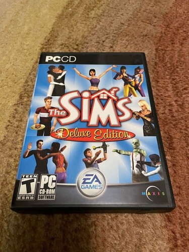 The Sims: Deluxe Edition (PC, 2002) Computer Game Simulation WIN CD-ROM ...
