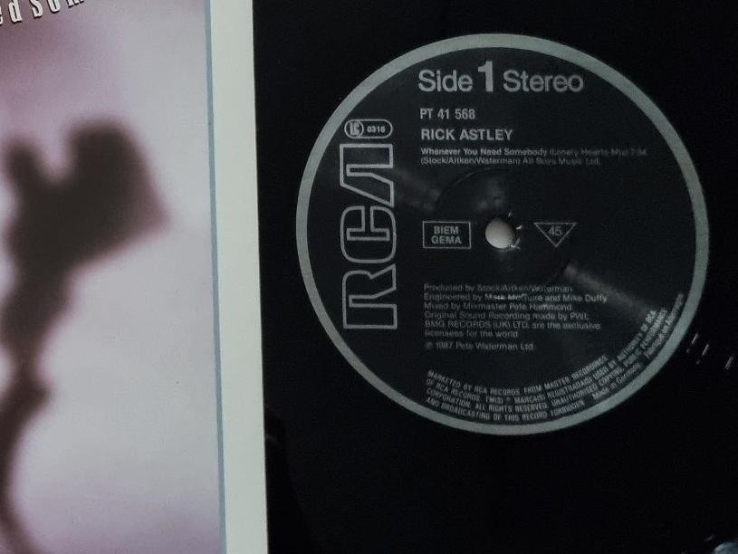 Rick Astley - Whenever You Need Somebody 12'' Vinyl Maxi Europe | eBay