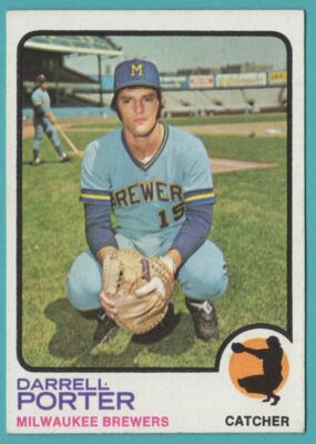 1973 Topps Darrell Porter Milwaukee Brewers #582 | eBay