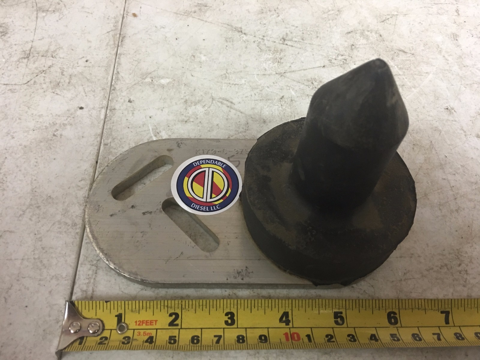 KW Hood Locator Pin & Bracket Kenworth # K179-C-375 Ref. # K179375 ...