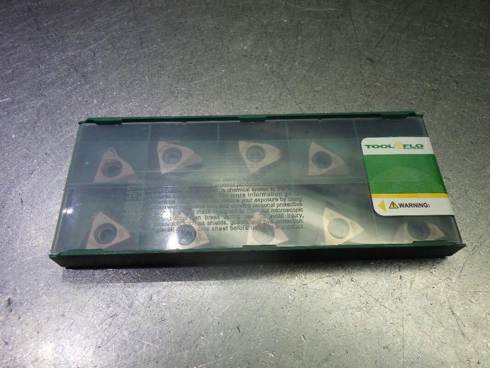 Tool-Flo Carbide Threading Inserts QTY10 TNMC 43 NV .010R AC3R ...