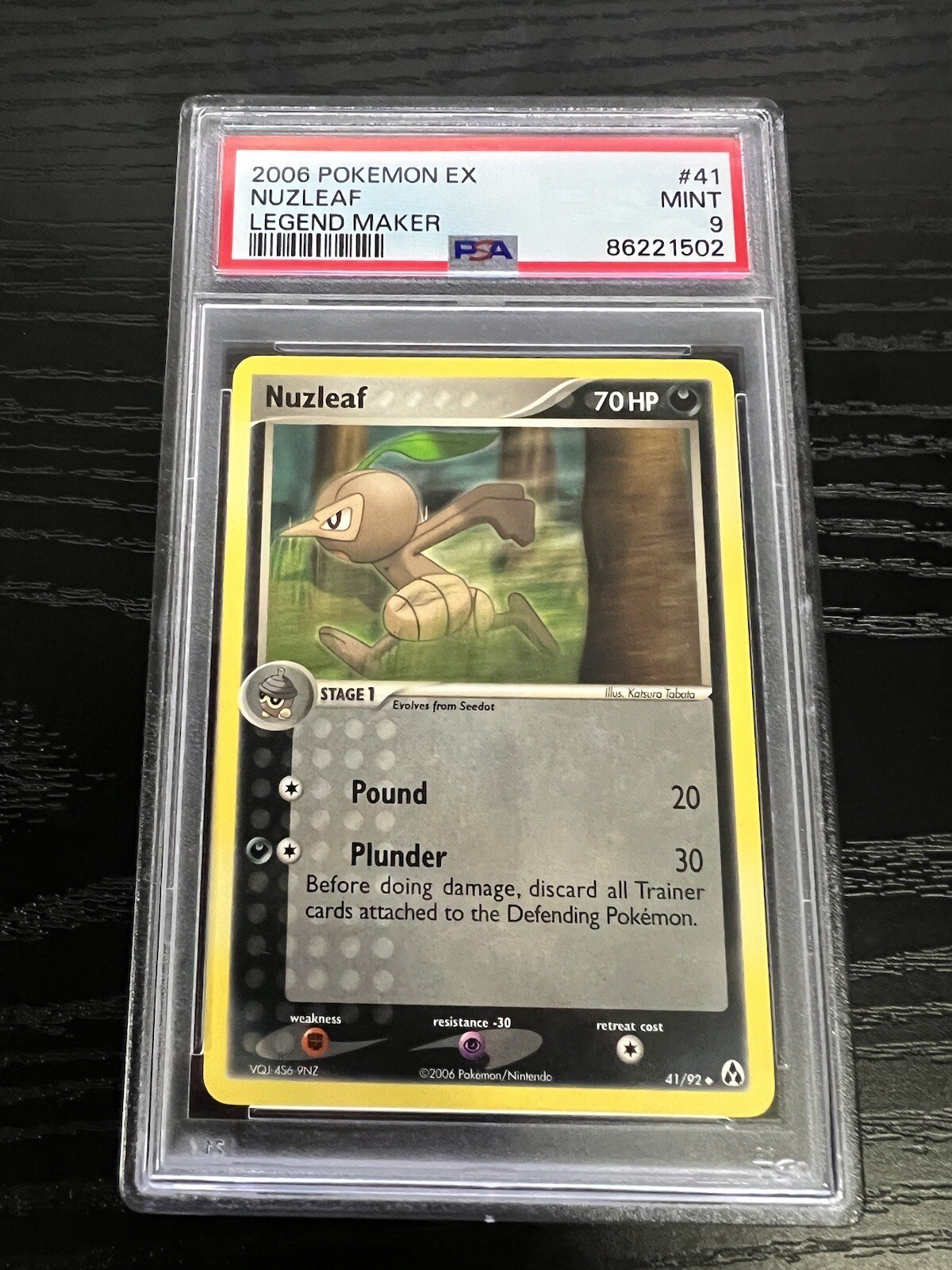 Pokémon TCG Nuzleaf EX Legend Maker 41 Regular PSA 9 | eBay