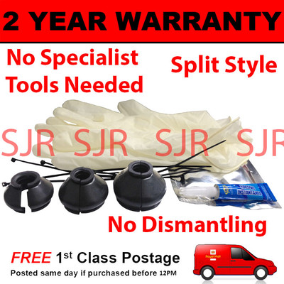 UNIVERSAL SPLIT BALL JOINT TRACK ROD END RUBBER DUST COVER KIT FITS ALL ...