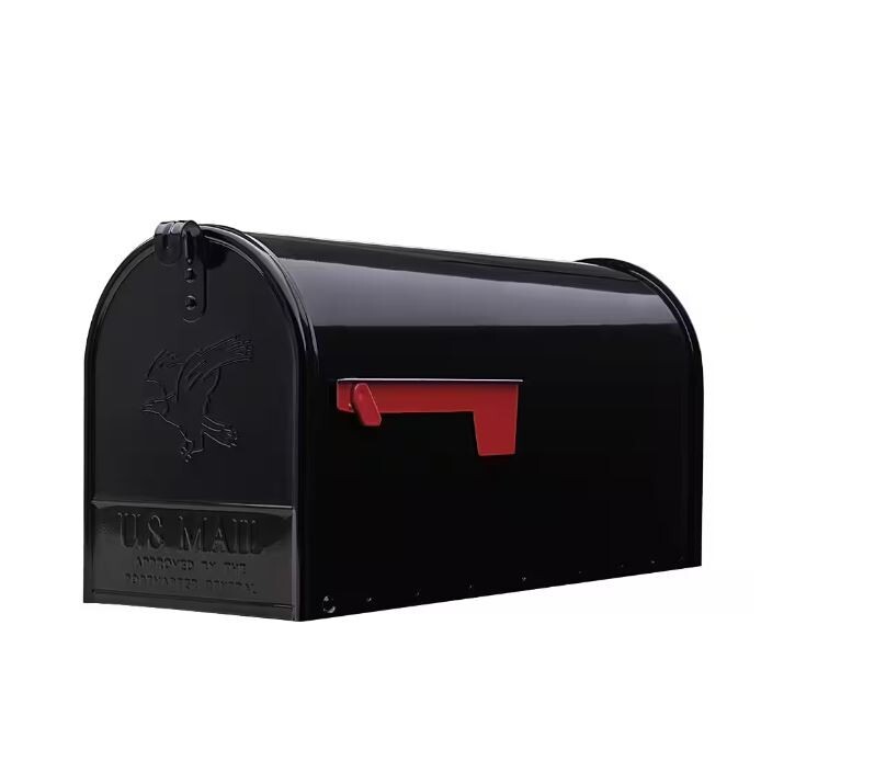 Heavy-Duty Extra Large Jumbo Post Mount Rural Mailbox Galvanized Steel ...