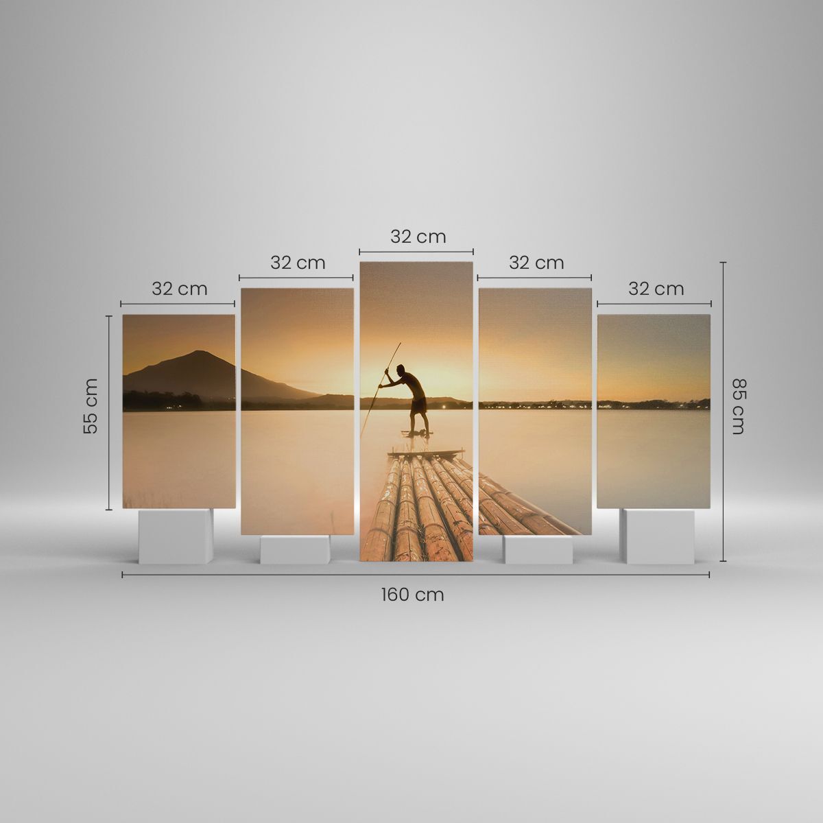 Impression sur Toile 160x85cm Tableaux Image Photo Radeau Ouest Le ...