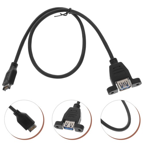 Panel Mount USB Extension Cable Panel Mount USB Type-e To USB 3.0 A ...