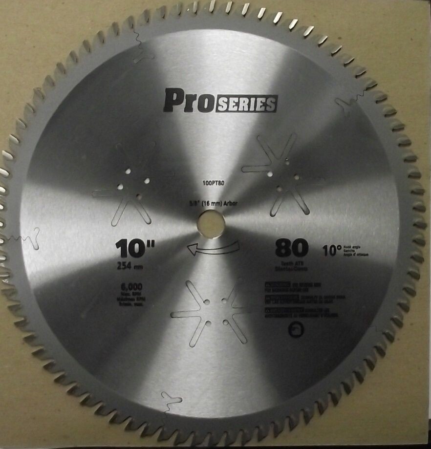 Oldham 100PT80 10 x 80 Tooth Carbide Saw Blade USA 885911097536 | eBay