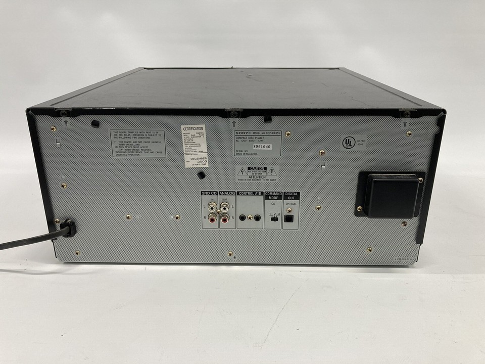 Sony 300 CD Changer Player CDP-CX355 Compact Disc Mega Storage. No ...