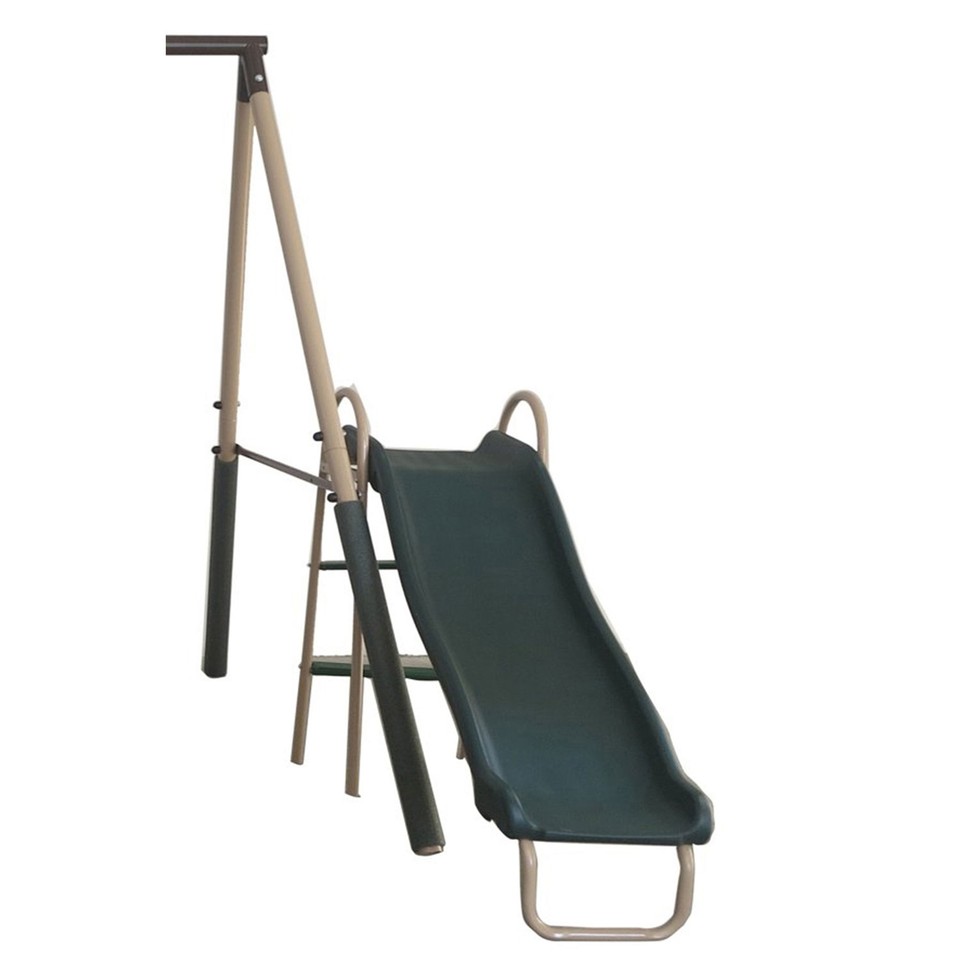 XDP Recreation Crestview Outdoor Swing Set w/ Slide, Glider, 3 Swings ...