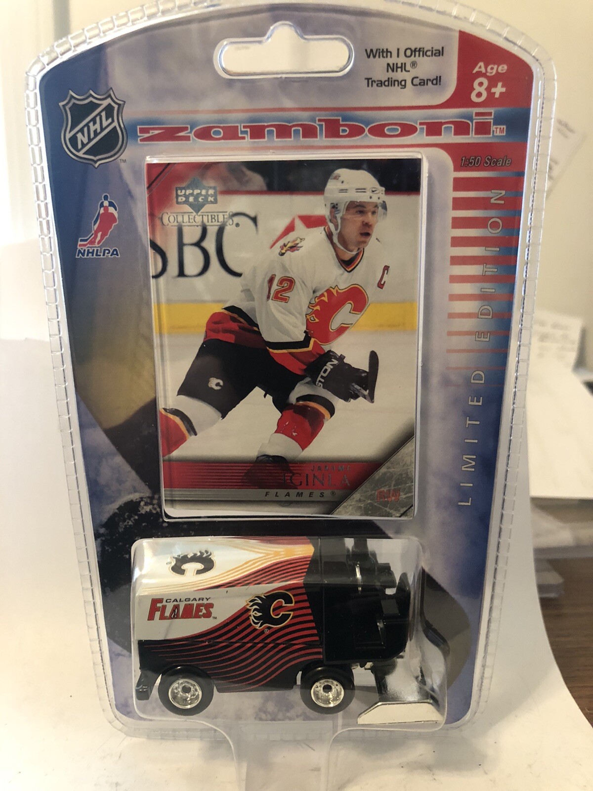 04/05 Calgary Flames mini zamboni with Jerome Iginla UD card | eBay