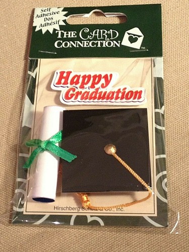 The Card Connection HAPPY GRADUATION Dimensional Embellishments - 3 pcs ...