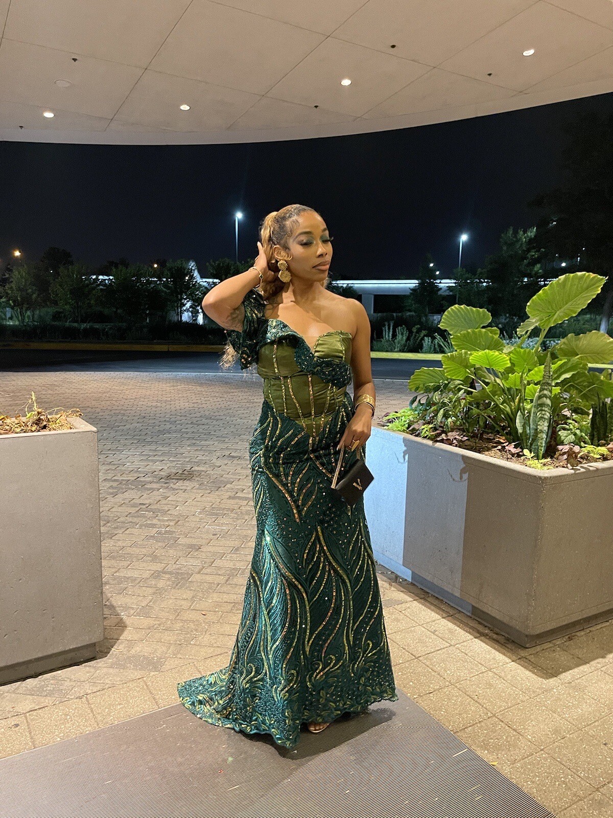 Green And Gold Custom Traditional African Dress - Gem