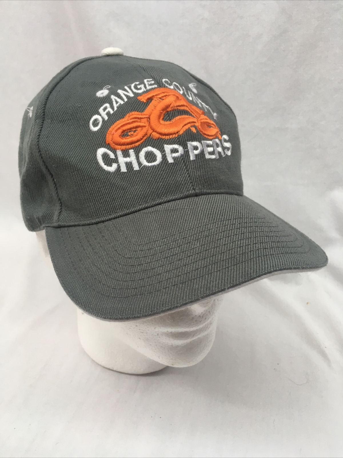 ORANGE COUNTY CHOPPERS Gray Adjustable Strapback Baseball Hat Cap | eBay