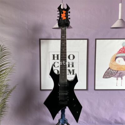 Solid Body 7 String BC Electric Guitar Black Rich Warlock Extreme ...