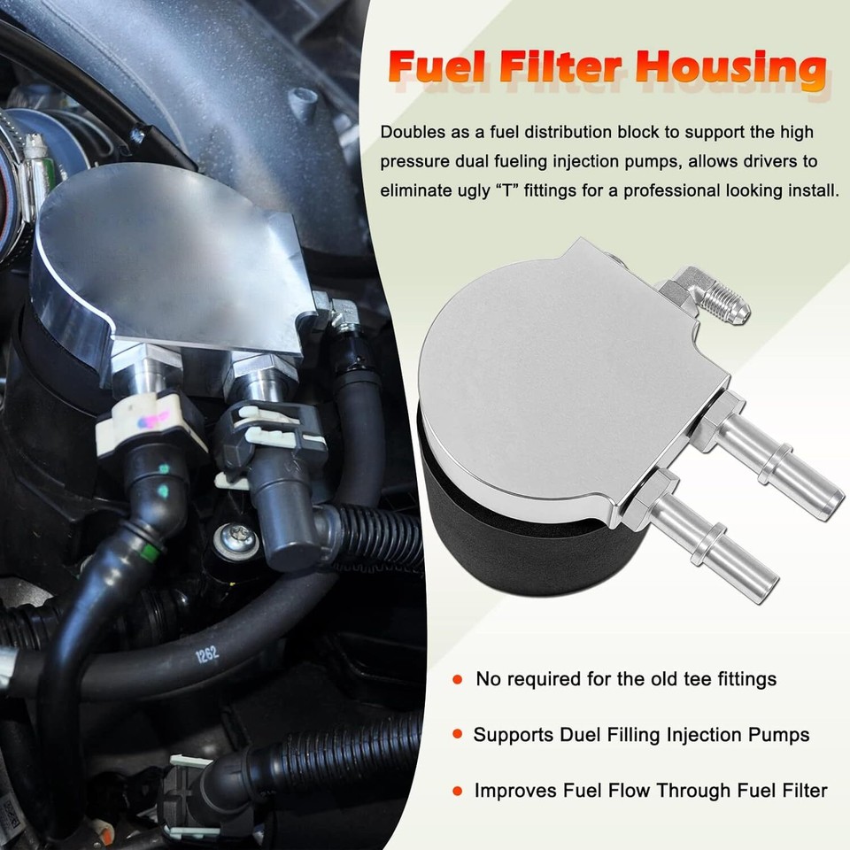 121003 Fuel Filter Conversion for 2011-2022 Ford F250 F350 F450 F550 ...