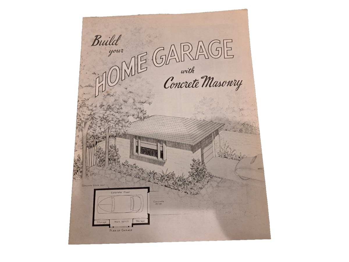 Concrete Block Garage Design Plans Building A Concrete Block Garage: