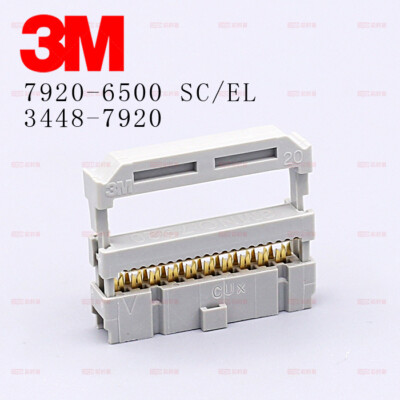 3M 2.54mm Pitch IDC Connector 7920-6500 with Buckle 3448-7920 | eBay