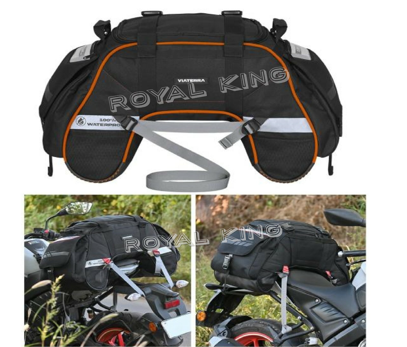 Waterproof "Claw Mini Tail Bag (48L)" Fit for Royal Enfield All ...