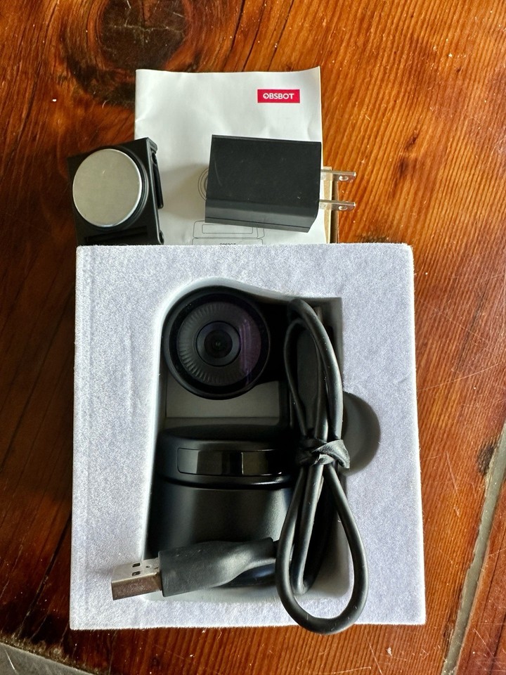 OBSBOT Tiny AI-Powered PTZ Webcam 2x Digital Zoom Gesture Control OWB-2004-CE | eBay