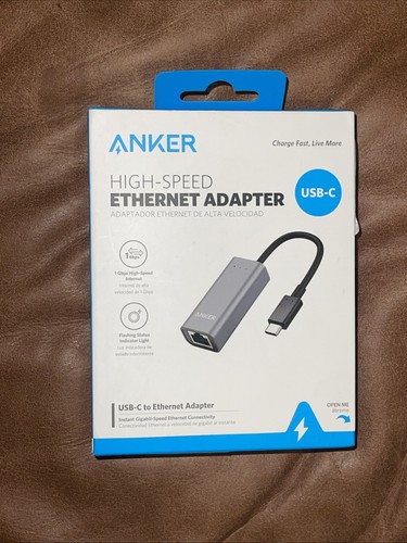 Anker USB C to Ethernet Adapter Portable 1-Gigabit Network New - Sealed ...
