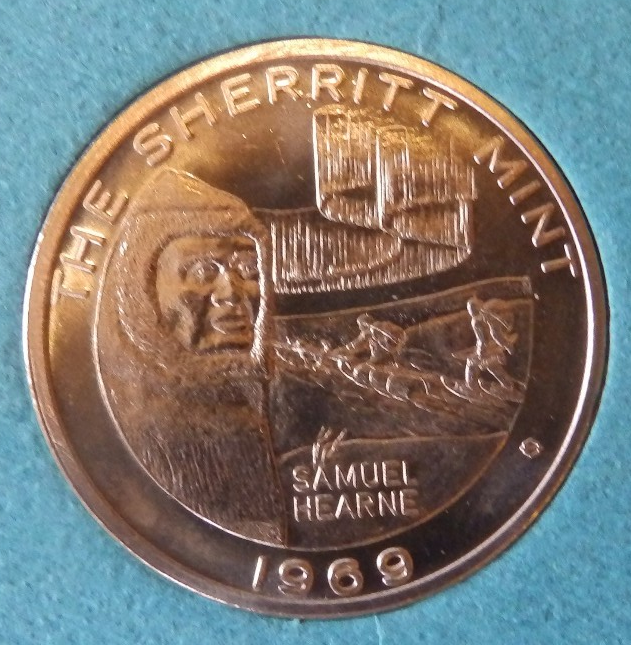 1969 Sherritt Mint Samuel Hearne Medallion..Arctic Ocean Expedition ...