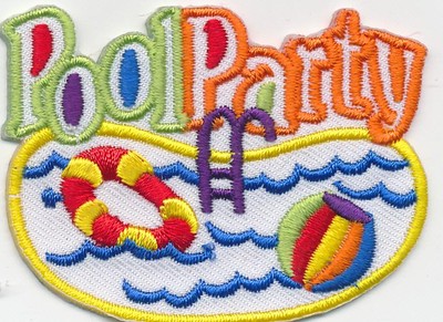 Girl Boy Cub POOL PARTY day swimming Fun Patches Badges SCOUT GUIDE ...