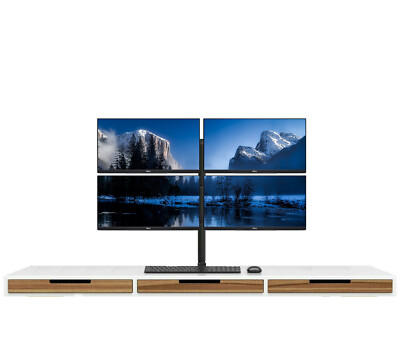 Fast Dell Trading Quad Monitor PC Set i7 4th Gen 32GB RAM 2TB SSD ...