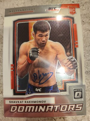 SHAVKAT RAKHMONOV SIGNED ROOKIE CARD AUTOGRAPHED UFC | eBay