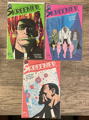 Skreemer #1, 2, 5 1989 VF DC Comic Series by Peter Milligan Brett Ewins ...