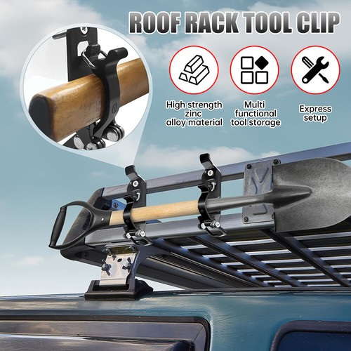 2Pcs Shovel Mount for Roof Rack Truck Jeep Offroad Roof Rack Axe Holder ...