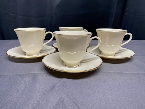 Lenox "HAYWORTH" Cosmopolitan Collection ~ Set of 4 ~ Cups & Saucers ...