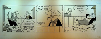 Professor Phumble Original Comic Strip Art Bill Yates March 19 1961 ...