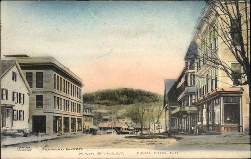 Ashland NH Main St. Shephard Block c1910 Postcard | eBay