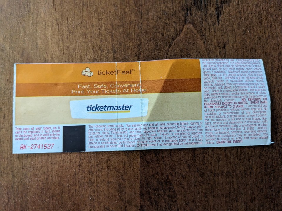 PHISH Red Rocks Amphitheatre Colorado Concert Ticket Stub 7-30-09 July ...