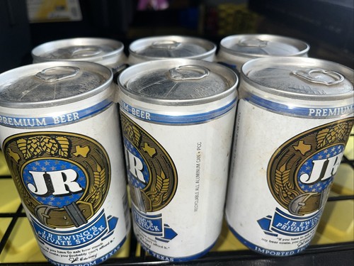 JR Ewing's Private stock 80s Collectible Pull Tab Beer 6 Pack Cans ...